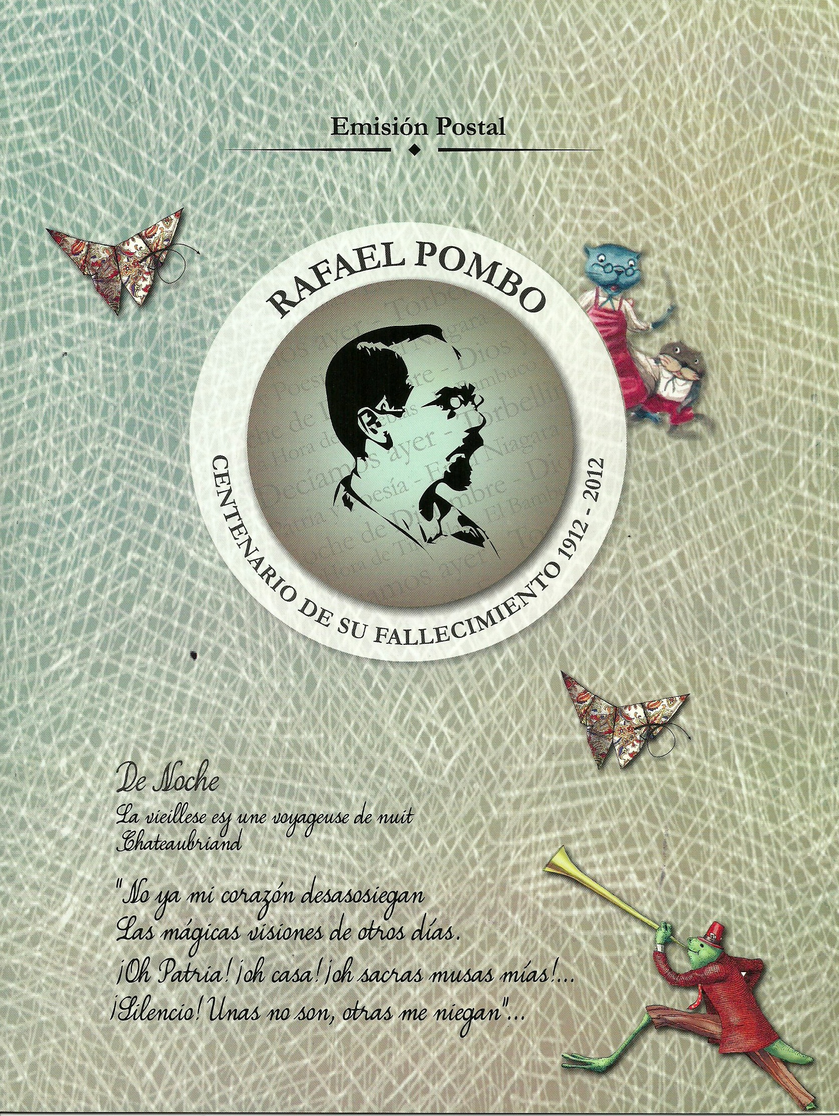 Emisión postal: “Rafael Pombo Centenario de su fallecimiento 1912 – 2012” – AFITECOL – Amigos de ...