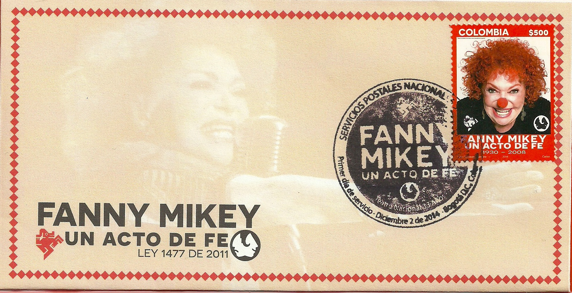 Emisión postal: “Fanny Mikey, un acto de fe 1930 – 2008” – AFITECOL ...